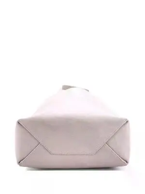Celine Vertical Cabas Grained Calfskin Tote Bag - Grey
