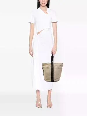 Hermès Toile Saxo Gm Bucket Bag