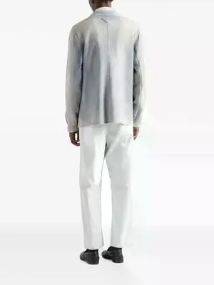 Prada Distressed Suede Caban Jacket
