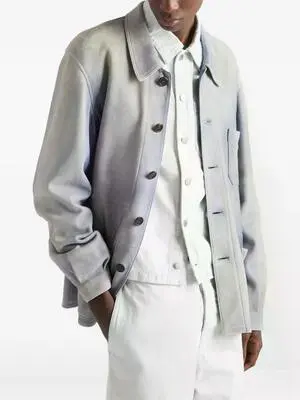Prada Distressed Suede Caban Jacket