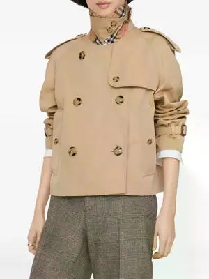 Burberry Cropped Mayfair Heritage Trench Jacket