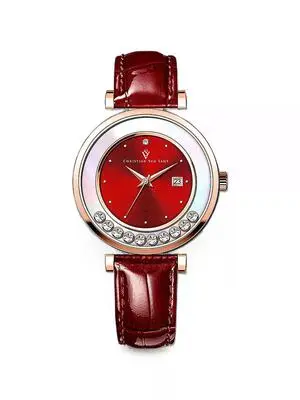 CHRISTIAN VAN SANT Bria 40mm Watch With Dial - Red