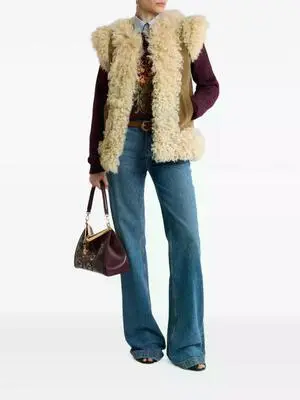 Etro Cropped Cable-knit Cashmere-blend Sweater With Peacock Embroidery
