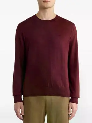 Etro Wool And Silk Sweater With Pegaso Embroidery