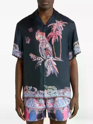 Etro Parrot-print Bowling Shirt