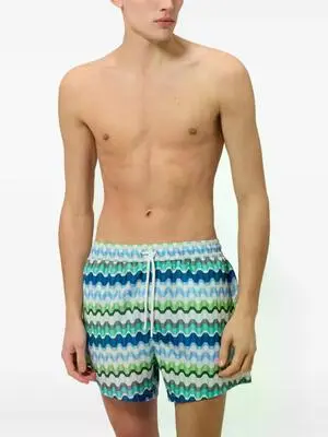 Missoni Zigzag Print Swim Shorts - Blue