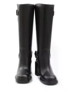Gucci 70mm Leather Buckle Boots