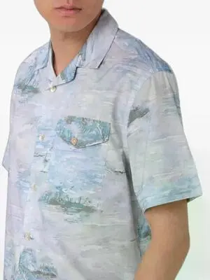Eleventy Graphic-print Short-sleeve Shirt