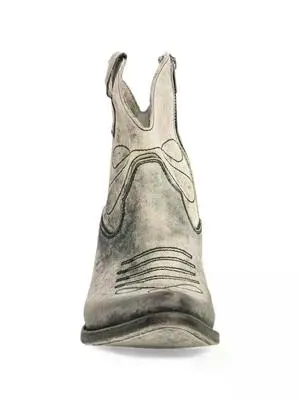 SHOTO Leather Western Boots