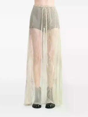ANN DEMEULEMEESTER Embroidered Wrap Maxi Skirt
