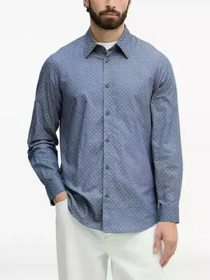 Armani Exchange Logo-print Long-sleeve Shirt