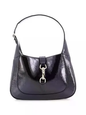 Gucci Jackie 1961 Patent Small Hobo Bag - Black