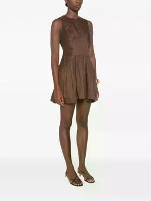 Aje Medea Mini Dress - Brown