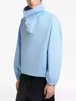 Marni Funnel-neck Cotton Shirt