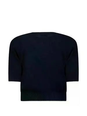 Max Mara Embroidered Slogan Sweater