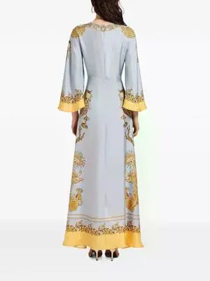 La DoubleJ Sorella Long Dress In Oceania Print