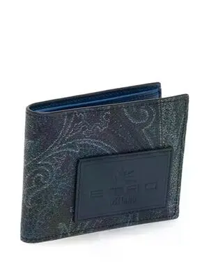 Etro Paisley Bifold Wallet - Blue