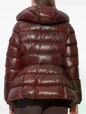 Moncler Barante Hooded Quilted Jacket - Red
