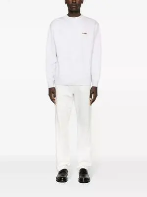 Jacquemus Logo Patch Cotton Sweatshirt - Grey