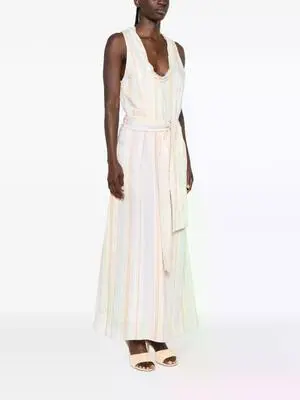 SIR. Pernille Striped Scoop-neck Dress