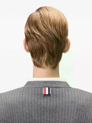 Thom Browne Pointelle Rib-stitch Cardigan