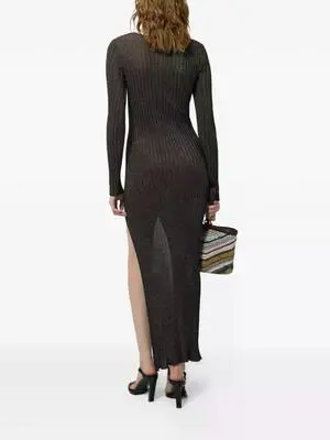 Missoni Ribbed Knit Metallic-thread Dress