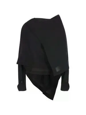 Issey Miyake Asymmetric Overlay Top