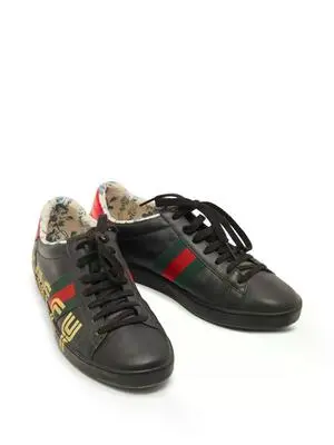 Gucci Ace Web Sneakers - Black