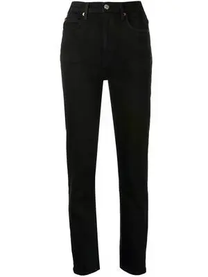 RE/DONE High-rise Straight-leg Jeans