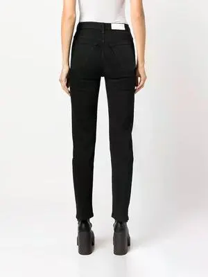 RE/DONE High-rise Straight-leg Jeans