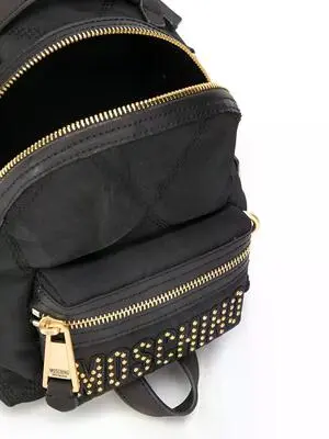 Moschino Mini Studded Logo Backpack