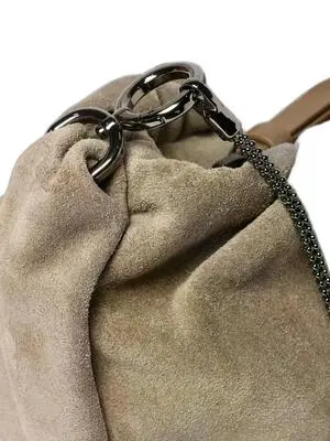 Brunello Cucinelli Suede Slouchy Clutch Bag