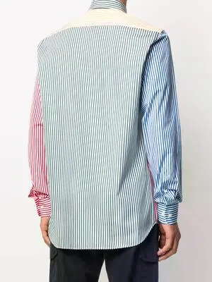 Paul & Shark Striped Colour-block Shirt - Red