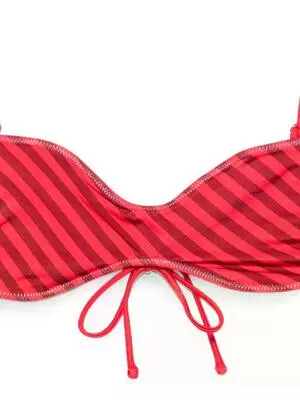 Frankies Bikinis Jennie Magnolia Striped Bikini Top