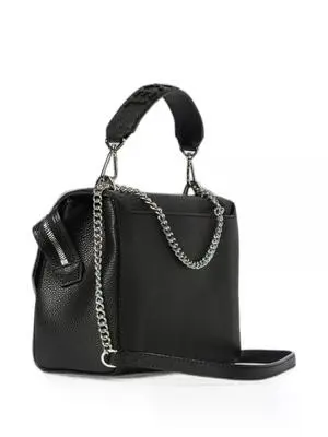 LANCEL Ninon Grained Leather Shoulder Bag - Black