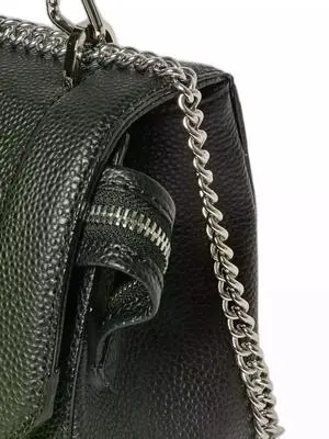 LANCEL Ninon Grained Leather Shoulder Bag - Black