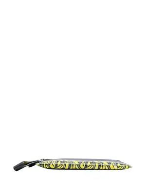 Prada Saffiano Banana Print Clutch Bag