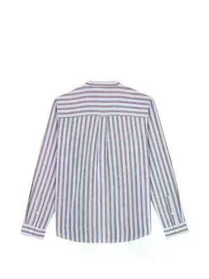 NOWADAYS Striped Grandad-collar Shirt