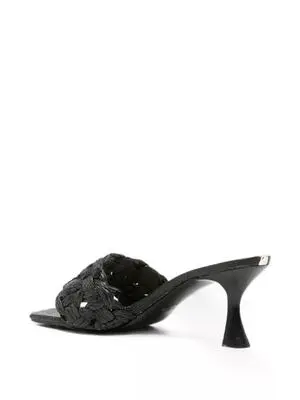 Guess Woven Strap Square-toe Heeled Sandals