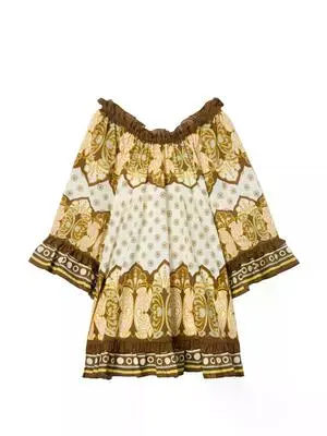 La DoubleJ Boho Placed Mini Dress