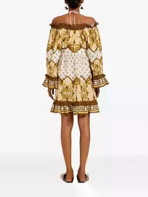La DoubleJ Boho Placed Mini Dress