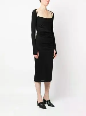 Helmut Lang Open-back Midi Dress