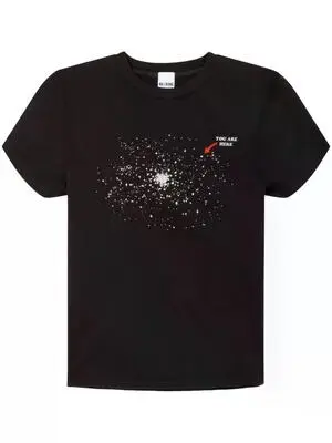 RE/DONE Rhinestone Embellished Cotton T-shirt