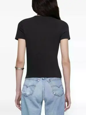 RE/DONE Rhinestone Embellished Cotton T-shirt