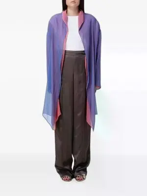 Giorgio Armani Triple-layer Silk Cape