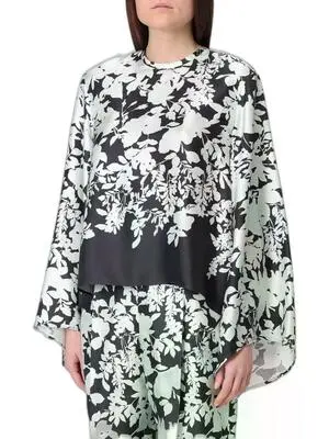 Agnona Floral-print Silk Blouse