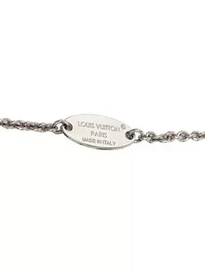 LOUIS VUITTON Essential V Supple Necklace - Silver