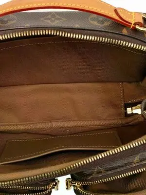 LOUIS VUITTON Monogram Utility Satchel - Brown