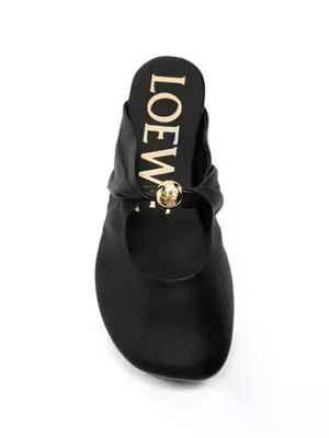 Loewe Ruched Logo-plaque Sandals