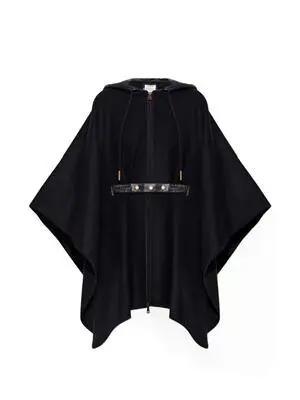 Moncler Hooded Belted Poncho